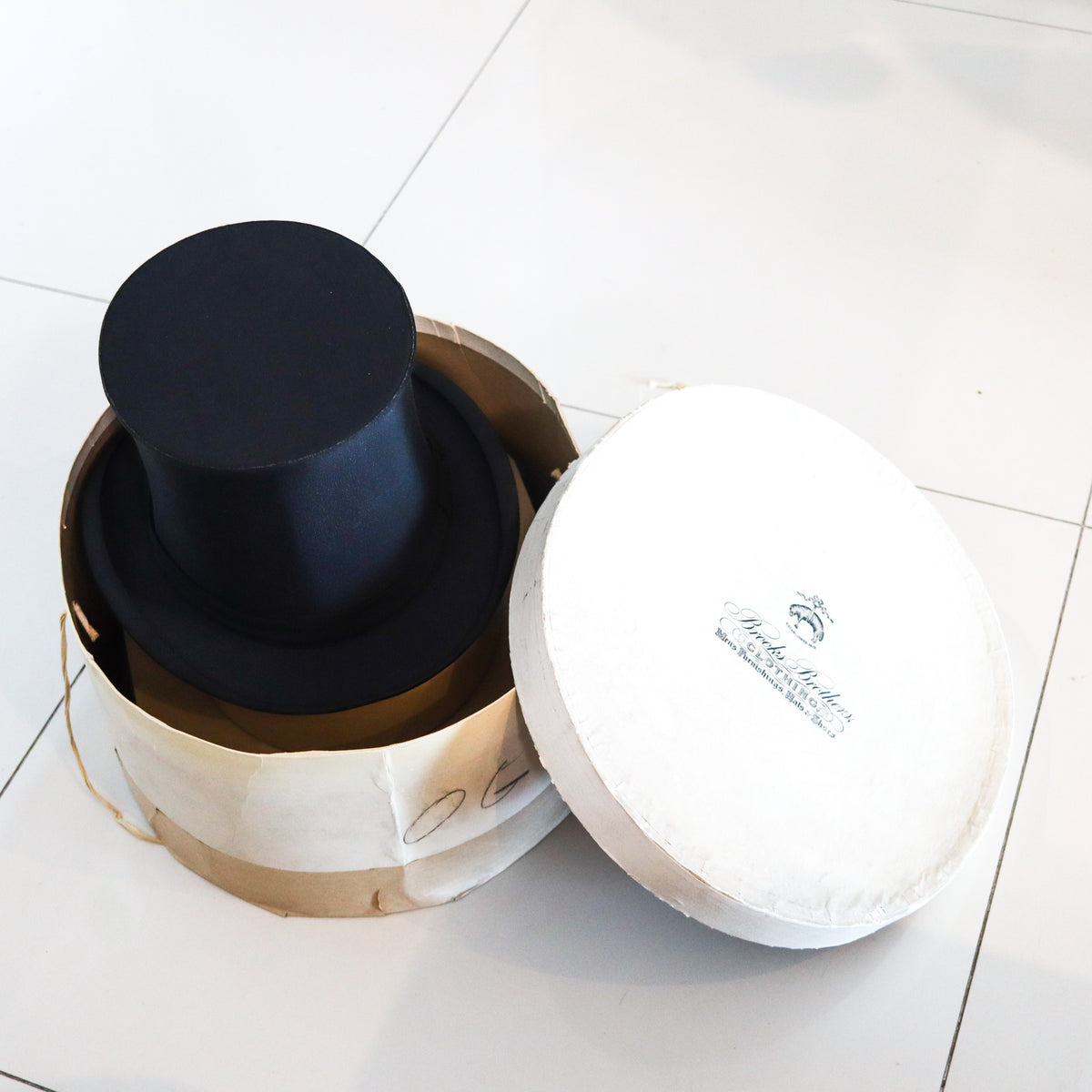 TOP-HAT 1920 Antique Deco Hat In Silk With By The Brooks Brothers In R ...