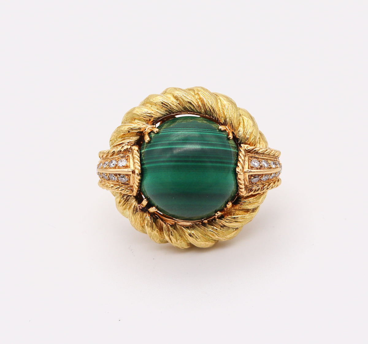 CHAUMET 1970 Paris Cocktail Ring In 18Kt With 15.70 Cts In Diamonds An ...