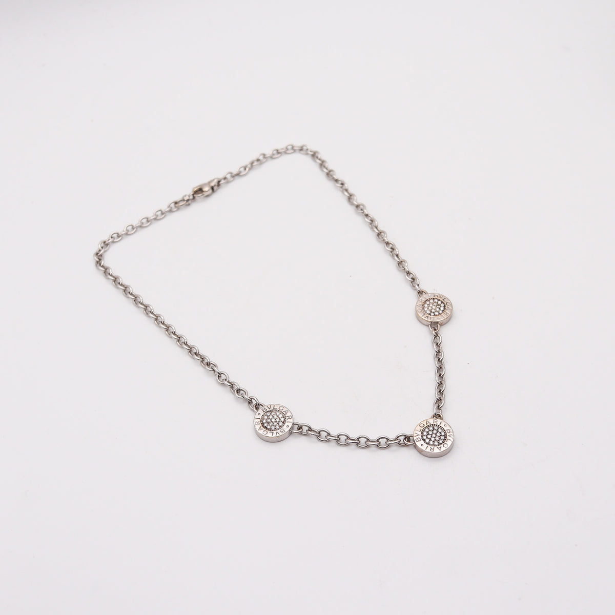 BVLGARI Roma Reversible Links Necklace In 18Kt Gold With VS Diamonds ...