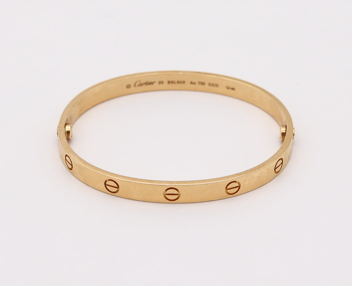 CARTIER Paris Genuine Love Bracelet in 18Kt Yellow Gold Size 20 In Car ...