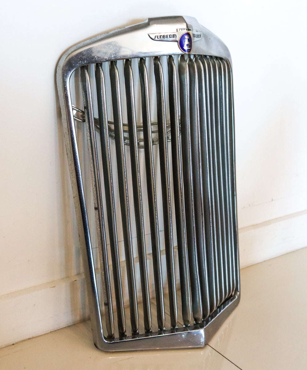 Sunbeam Supreme Talbot Rare 1947 Radiator Cover Front In Steel And Ena ...