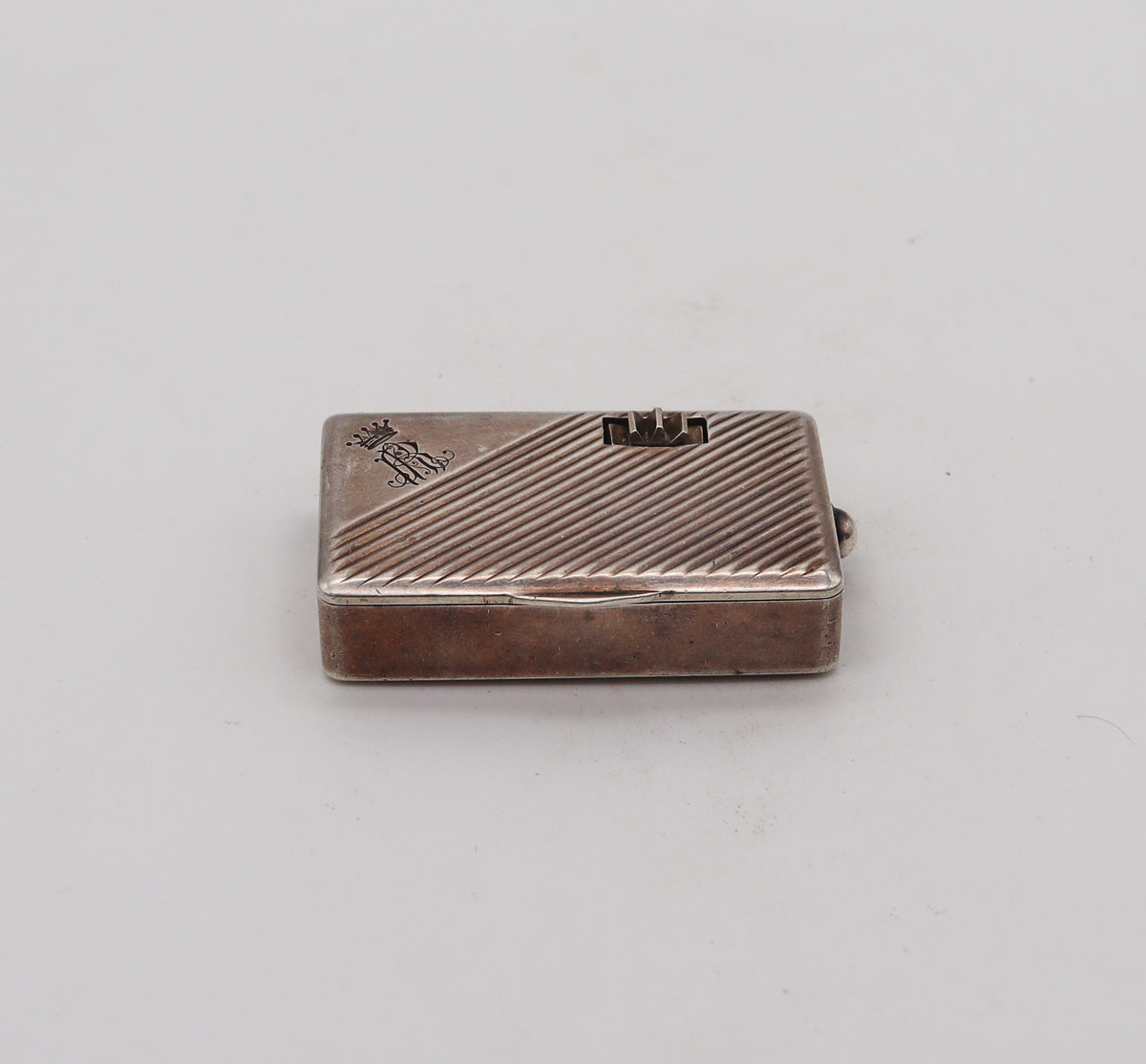 +Austro-Hungarian Empire 1880 Budapest Vesta Tinder Box In .900 Sterli ...