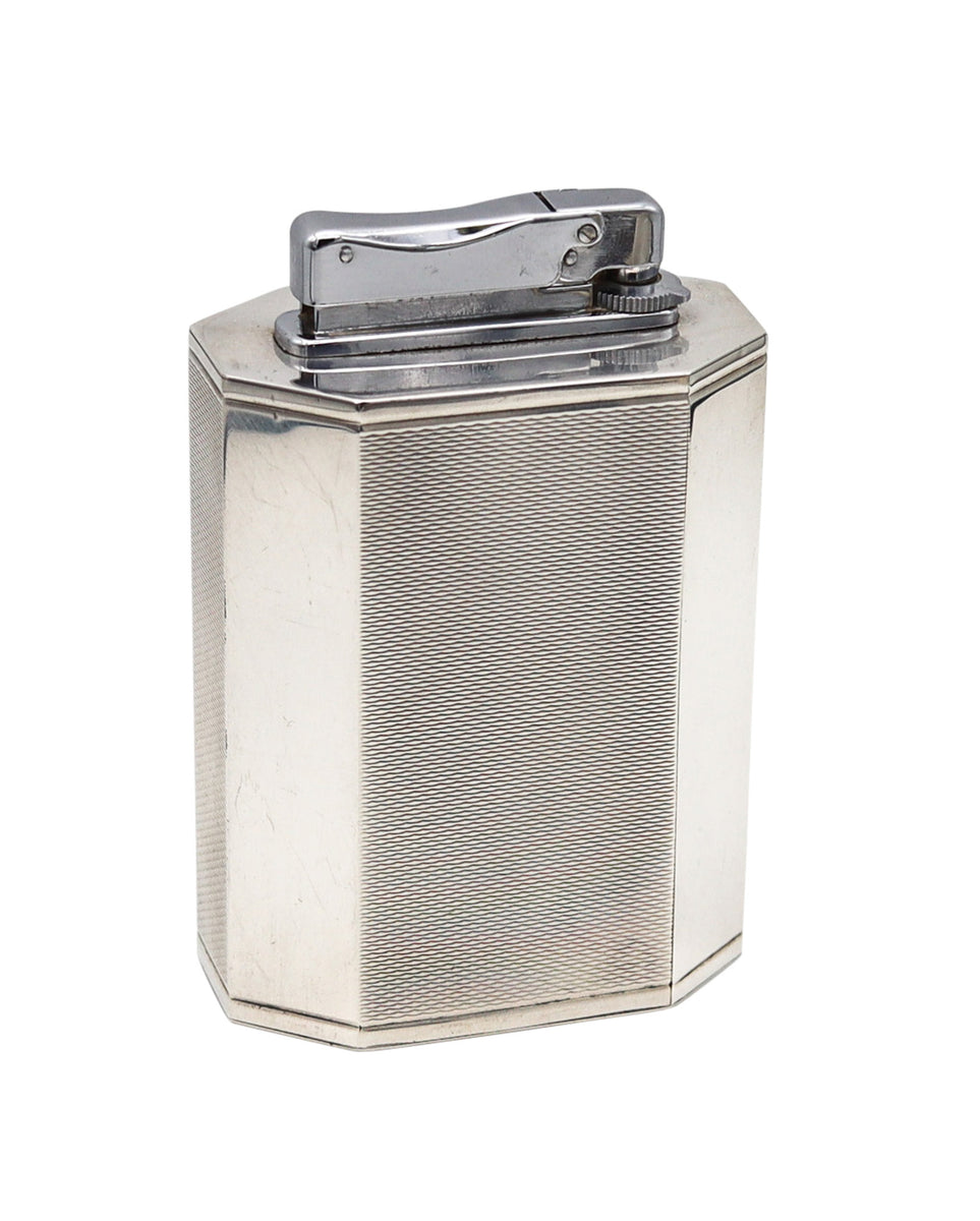 IBELO MONOPOL Germany 1960 Modernist Table Lighter In .925 Sterling Si ...