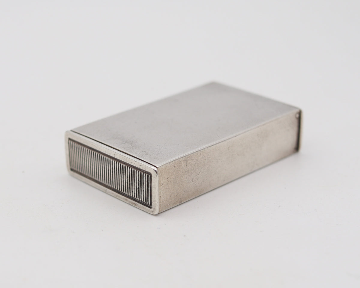 GEORGE WILKINSON 1890 London Mechanical Vesta Matches Box In .925 Ster ...