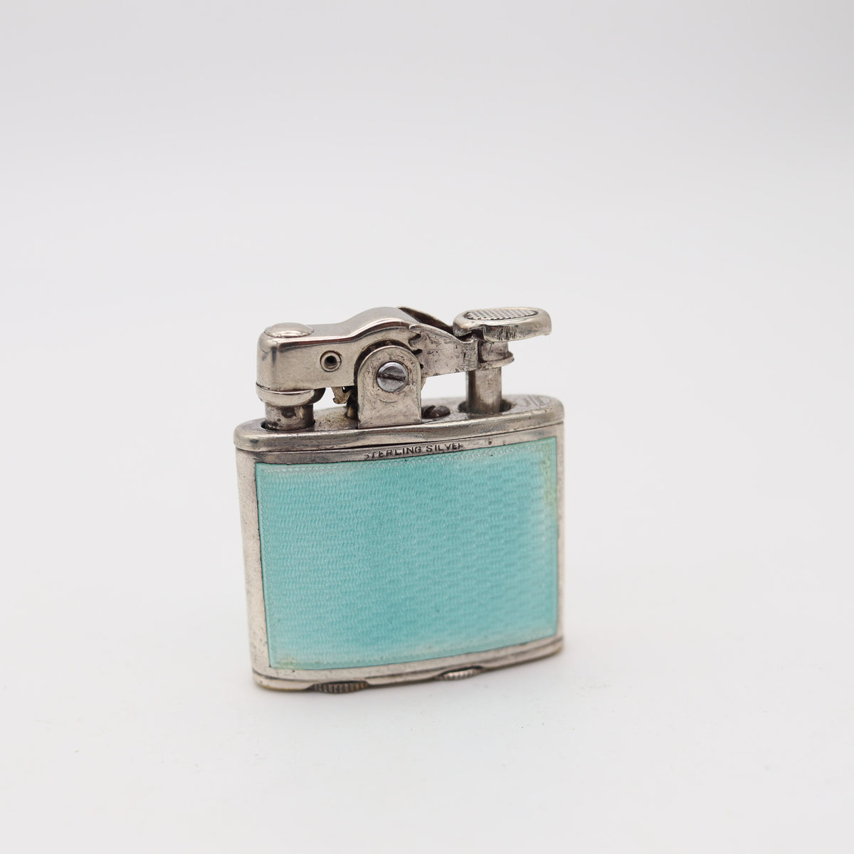RONSON 1928 First Model Enameled Junior Petrol Lighter In .925 Sterlin ...