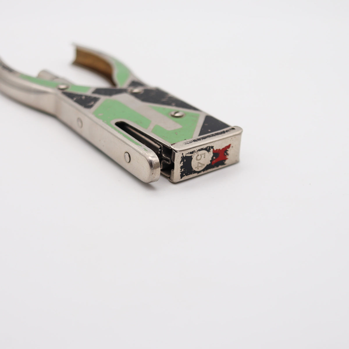 GERMAN STAPLER 1930 Art Deco Steel With Black, Red & Green Enamels ...