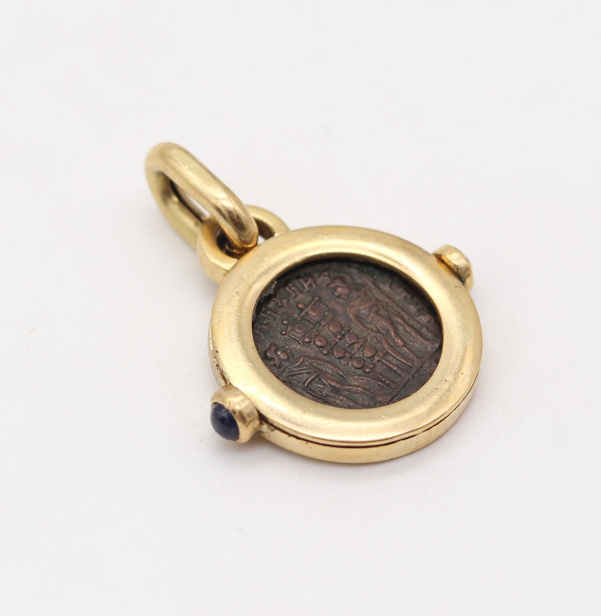 ROMAN IMPERIAL 307 AD Constantine Antique Coin Pendant In 18Kt Gold ...