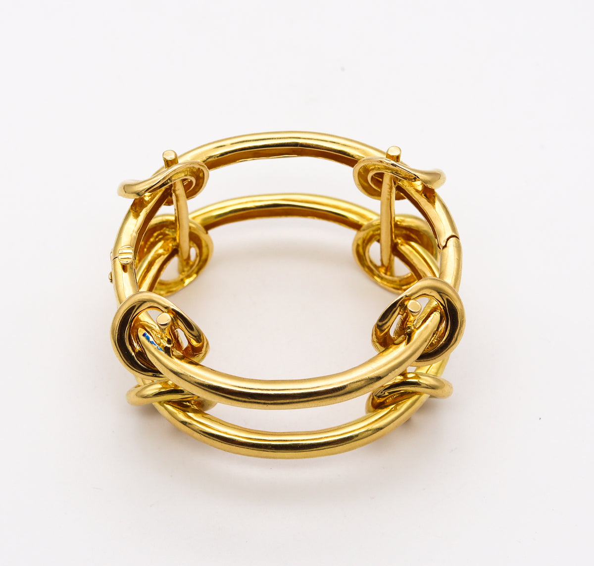 *Tiffany & Co 1970 by Donald Claflin Rare Massive Bracelet in solid 18 ...