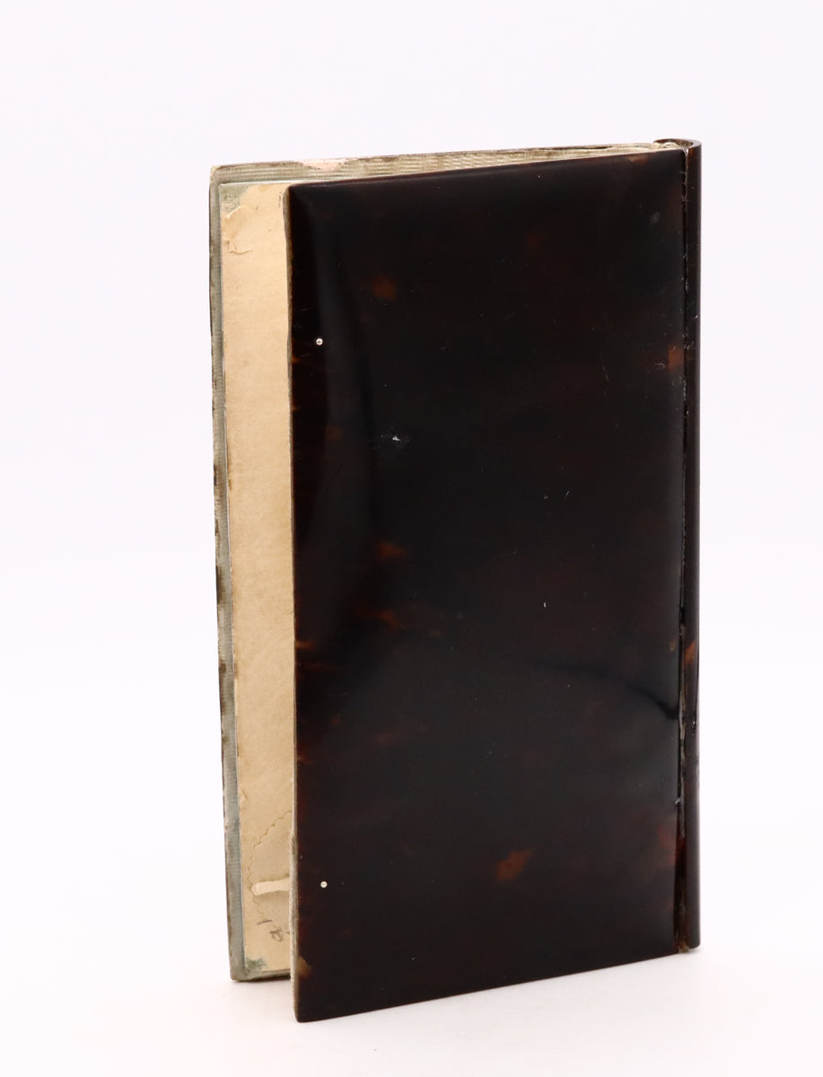 VICTORIAN 1880 NOTE BOOK COVERS IN .925 STERLING SILVER WITH BROWN CAR ...